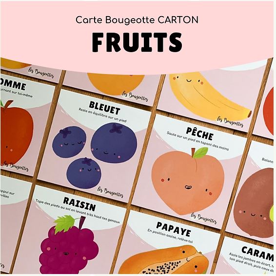 Fruits - Cartes pour apprendre et pour bouger ! – La Valise aux Merveilles
